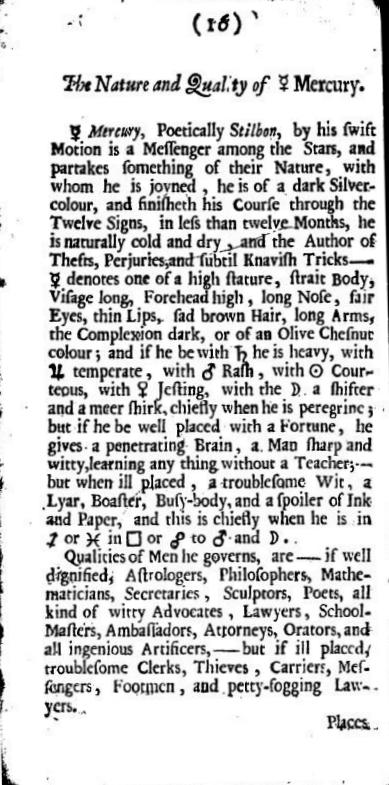 mercury | The Classical Astrologer